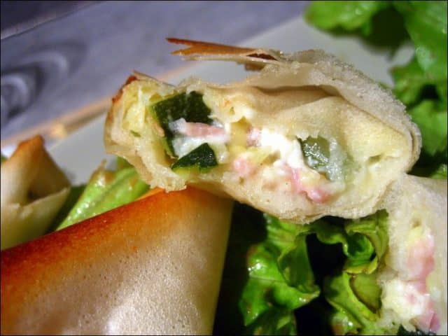 Bricks de feta au jambon et courgettes - Happy papilles