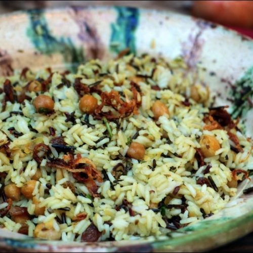 Riz aux pois chiches épices et raisins secs de Yotam Ottolenghi - Happy ...