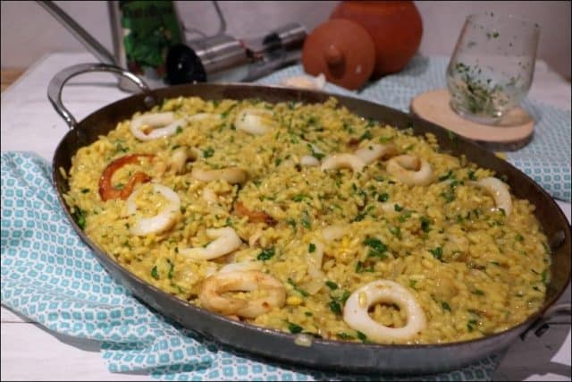 Riz safrané aux calamars - Happy papilles